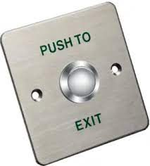 Bouton EXIT en aluminium carré (DS-K7P01) | CDS Tunisie